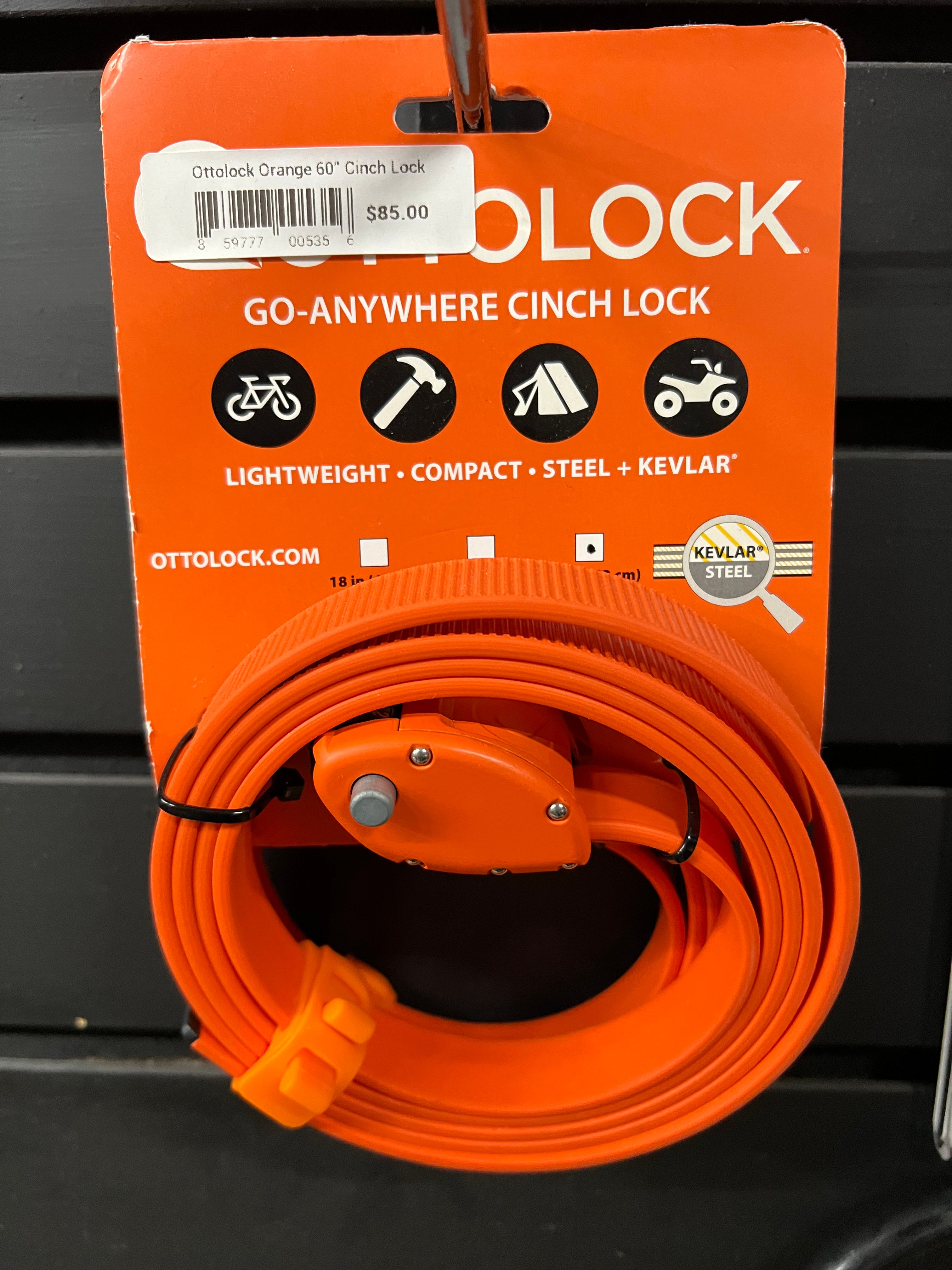 Ottolock Orange 60" Cinch Lock – Fredonia Cycling